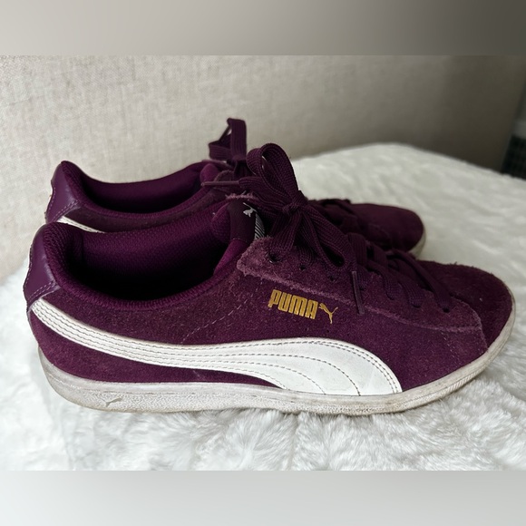 Puma | Shoes | Vintage Puma Purple Suede Sneakers | Poshmark